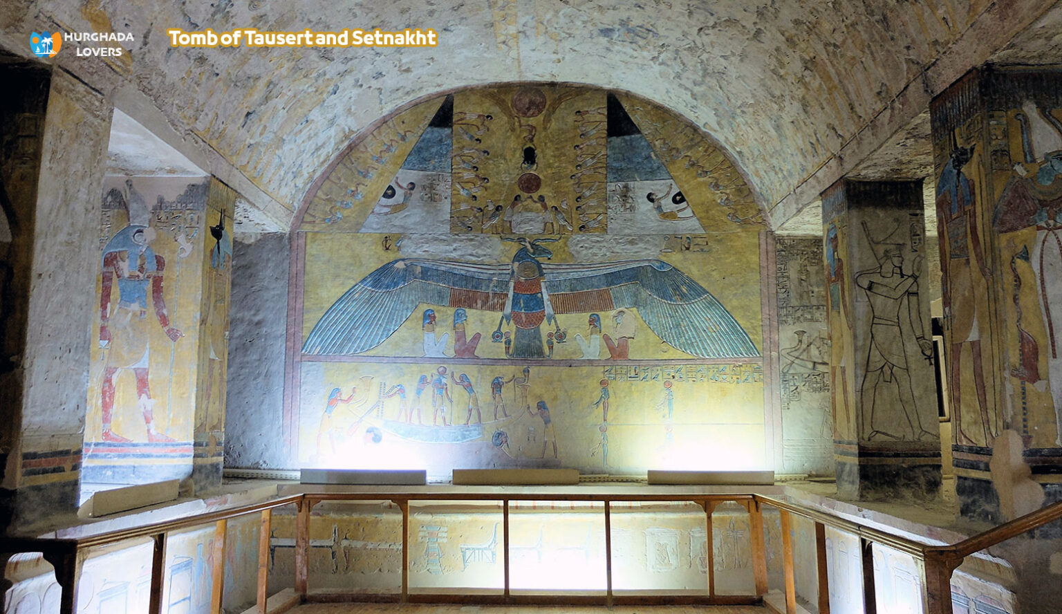 Tomb of Queen Twosret + King Setnakhte in Valley of the Kings