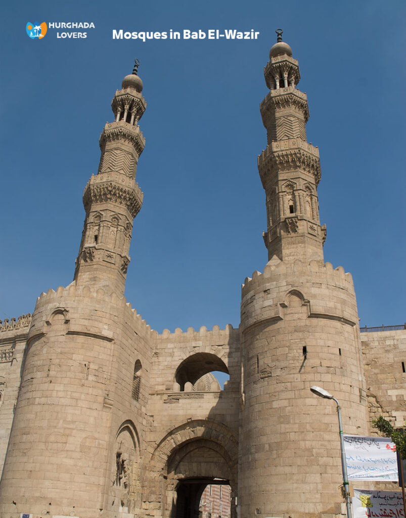 Mosques in Bab El-Wazir Street in Cairo, Egypt | Facts, History