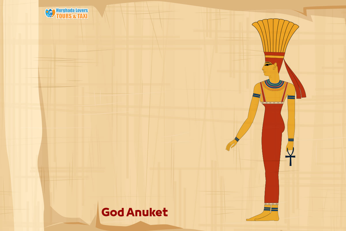 Gott Anukis "Any, Anket, Anqet" – berühmte Ägyptische Götter