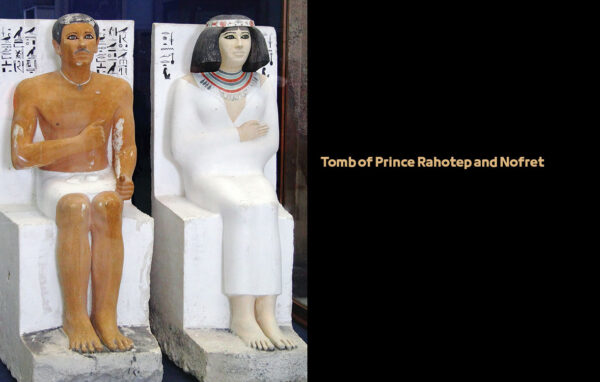 Tomb of Prince Rahotep and Nofret in Saqqara Egypt